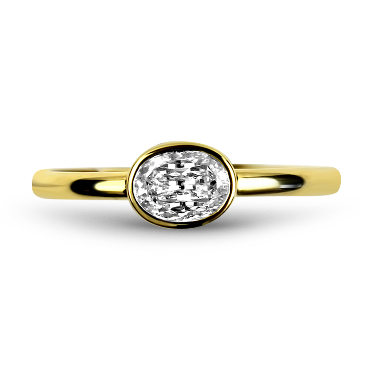 Christopher Designs 18k Yellow Gold L'Amour Crisscut Diamond Ring ...