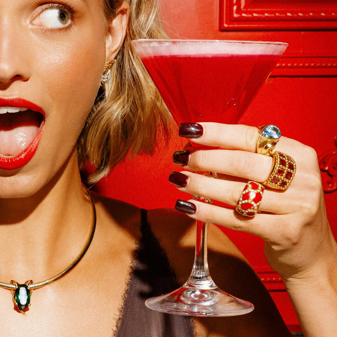 Estate 9K Yellow Gold Rectangular Bloodstone Cufflinks – Springer's