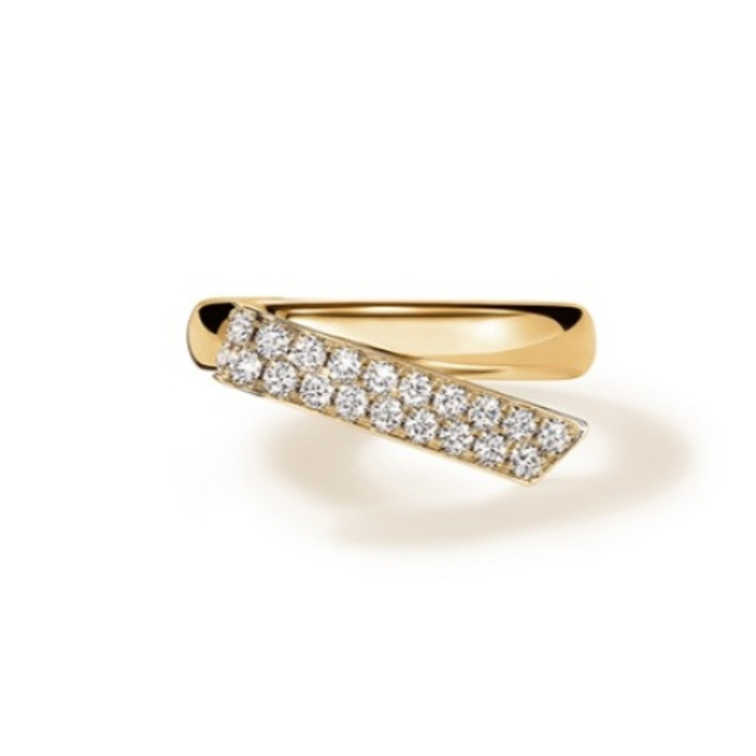 Hearts on Fire 18k Yellow gold Vela Collection Diamond Ring | Maine ...